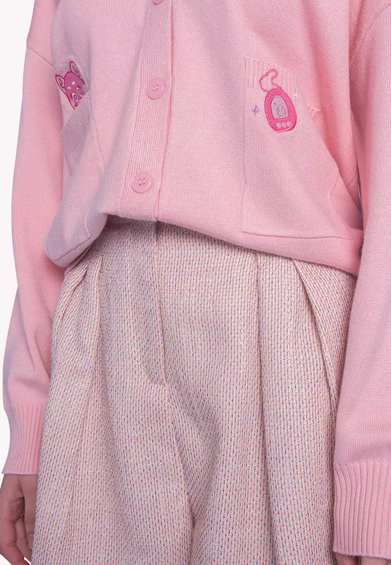 L'zzie DISNEY X LZZIE: PIXAR TURNING RED PANDA EMBROIDERY CARDIGAN ...