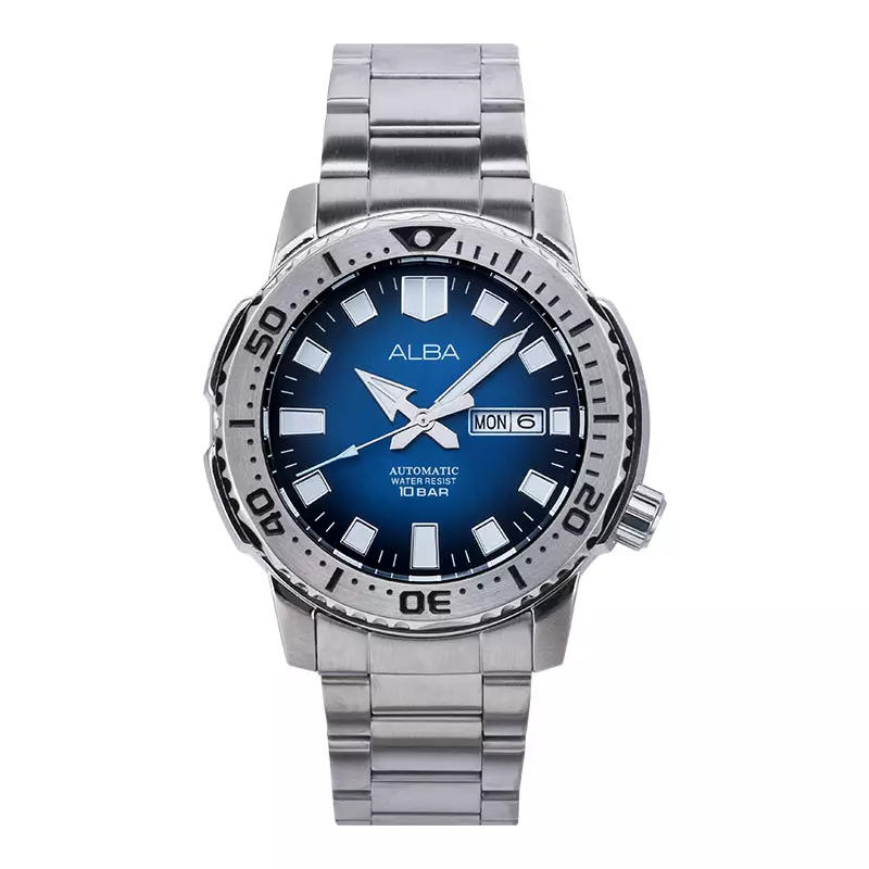 Jual Alba Jam Tangan Pria Alba Mechanical AL4633X1 Automatic Men Blue ...