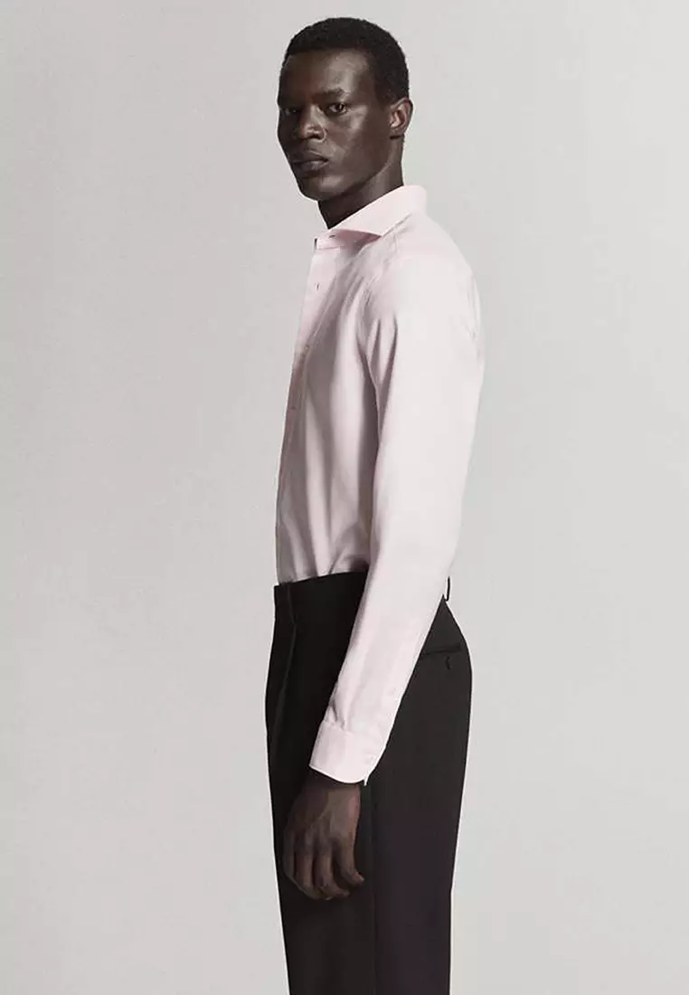 Buy MANGO Man 100% Cotton Slim-Fit Suit Shirt 2026 Online | ZALORA