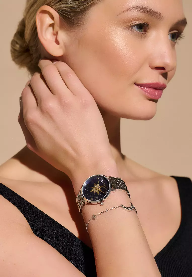 Jual Olivia Burton Olivia Burton 35mm Celestial Nova Blue Dial Bracelet ...