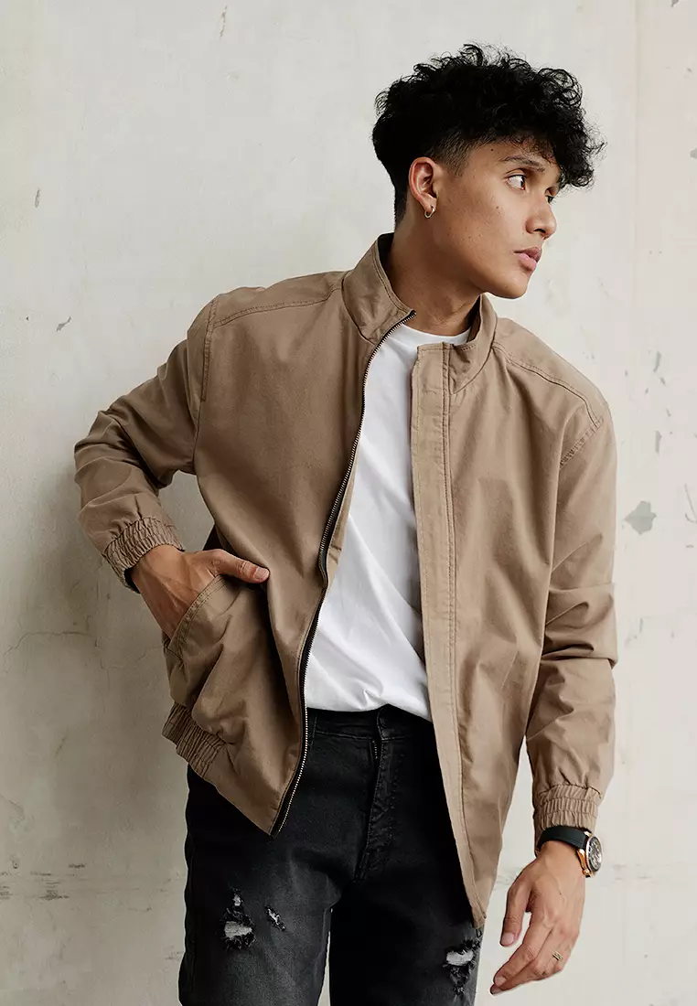 Jual Oxcon Jacket Premium Zipper Stretch Twill Beige Oxcon Original ...