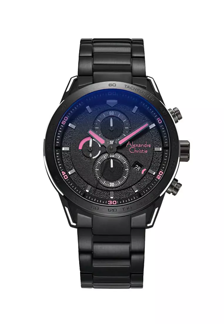 Jual Alexandre Christie Alexandre Christie Jam Tangan Pria - Black Red ...