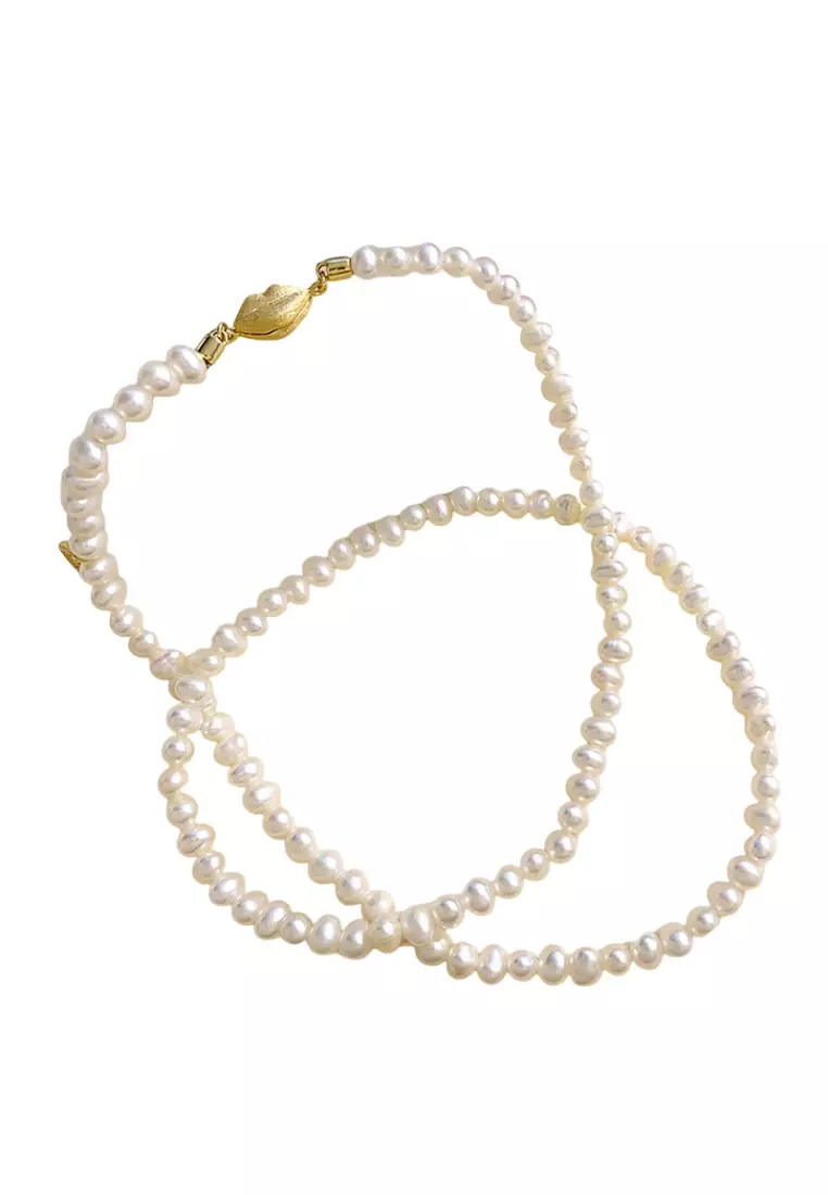 Buy Lara French Style Pearl Lockbone Chain Online | ZALORA Malaysia