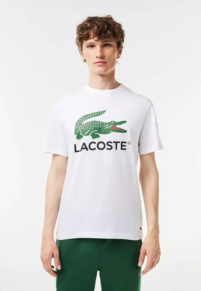 Buy Lacoste Signature Print Cotton Jersey T-shirt 2025 Online | ZALORA