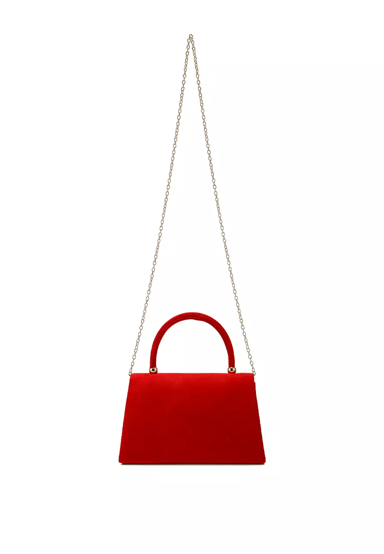 Buy London Rag Mini Top Handle Brooch Bag in Red 2025 Online | ZALORA