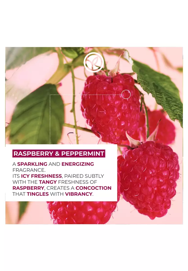 Buy Yves Rocher Raspberry Peppermint Energy Shower Gel - 200ml Natural ...