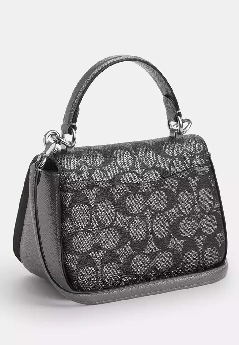 Coach Lysa Top Handle Bag In Signature Canvas 2024 | Buy Coach Online ...