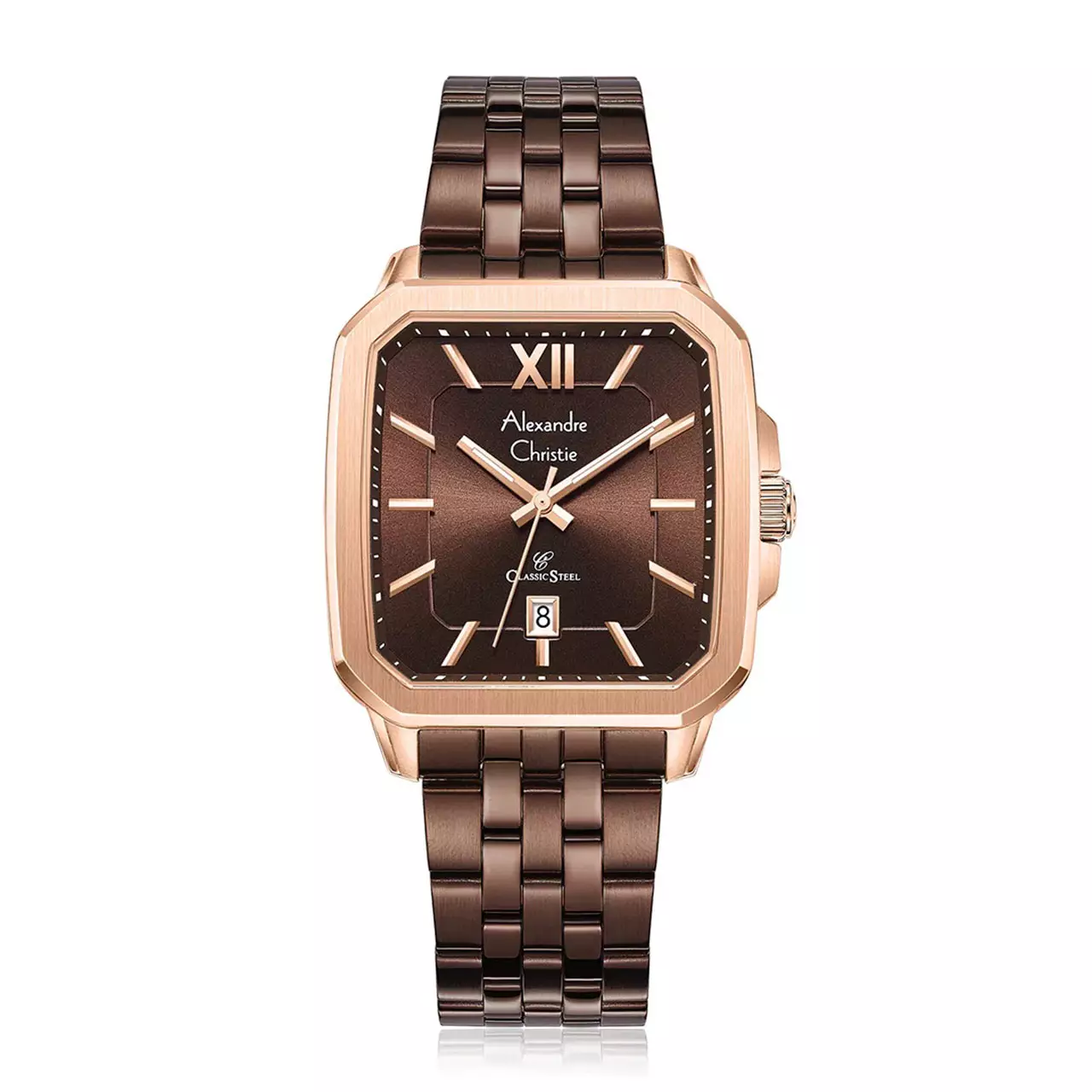 Jual Alexandre Christie Alexandre Christie Jam Tangan Pria - Brown ...