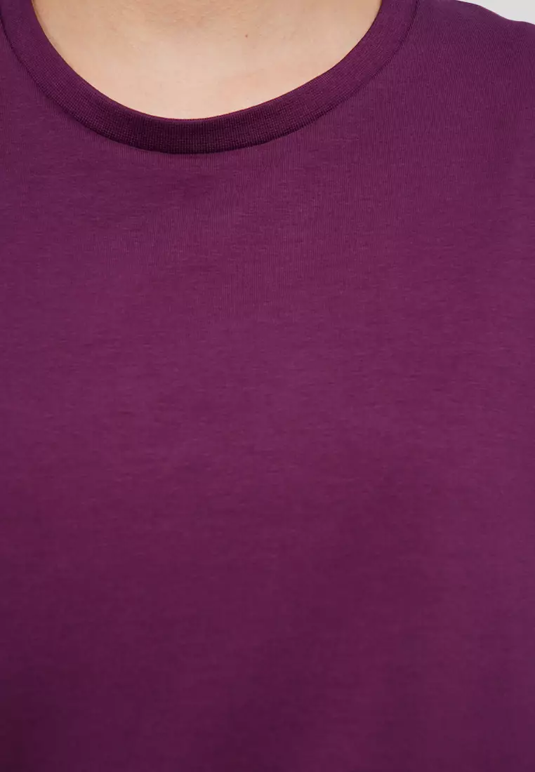 Jual Executive Basic Round Neck Cotton T-Shirt Original 2025 | ZALORA Indonesia