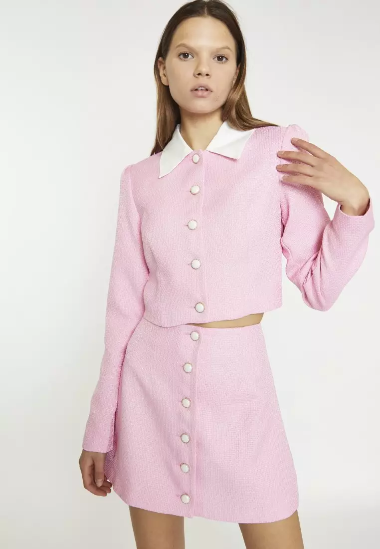 Buy Glamorous Button Front A-Line Mini Skirt Online | ZALORA Malaysia