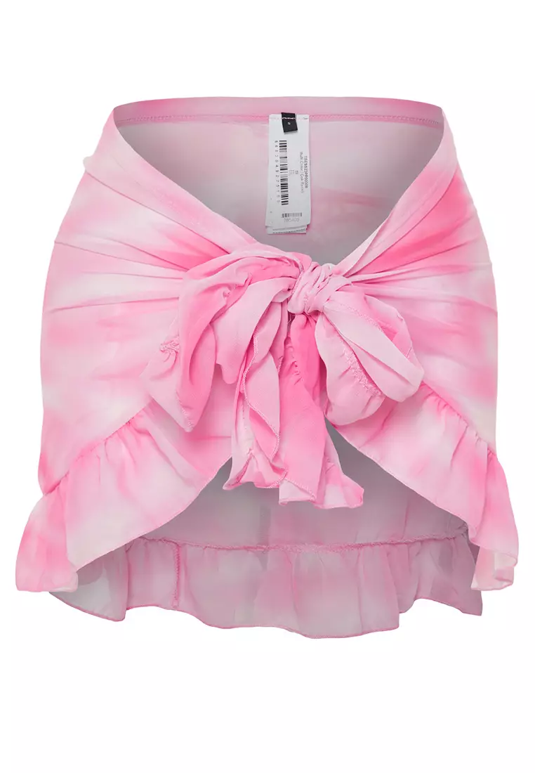 Jual Trendyol Ruffle Pareo Mini Skirt Original 2025 | ZALORA Indonesia