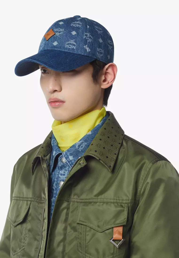 Buy MCM Classic Cap in Monogram Denim Jacquard 2025 Online | ZALORA ...