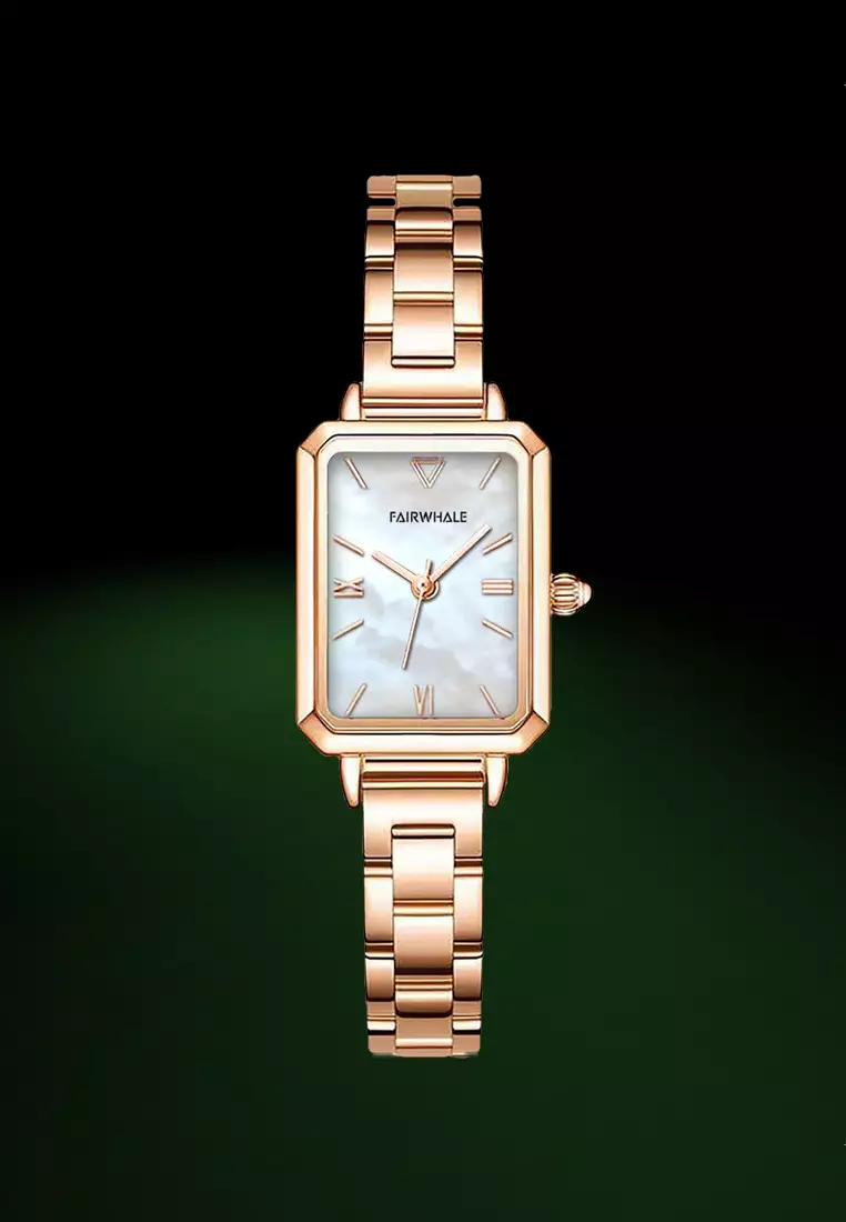 Buy Mark Fairwhale Ladies IP Rose Gold Color Stainless Steel Quartz ...