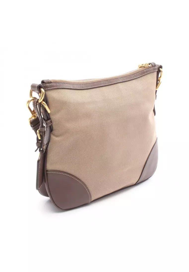 Buy Prada Pre-Loved Prada LOGO JACQUARD logo jacquard Shoulder bag ...