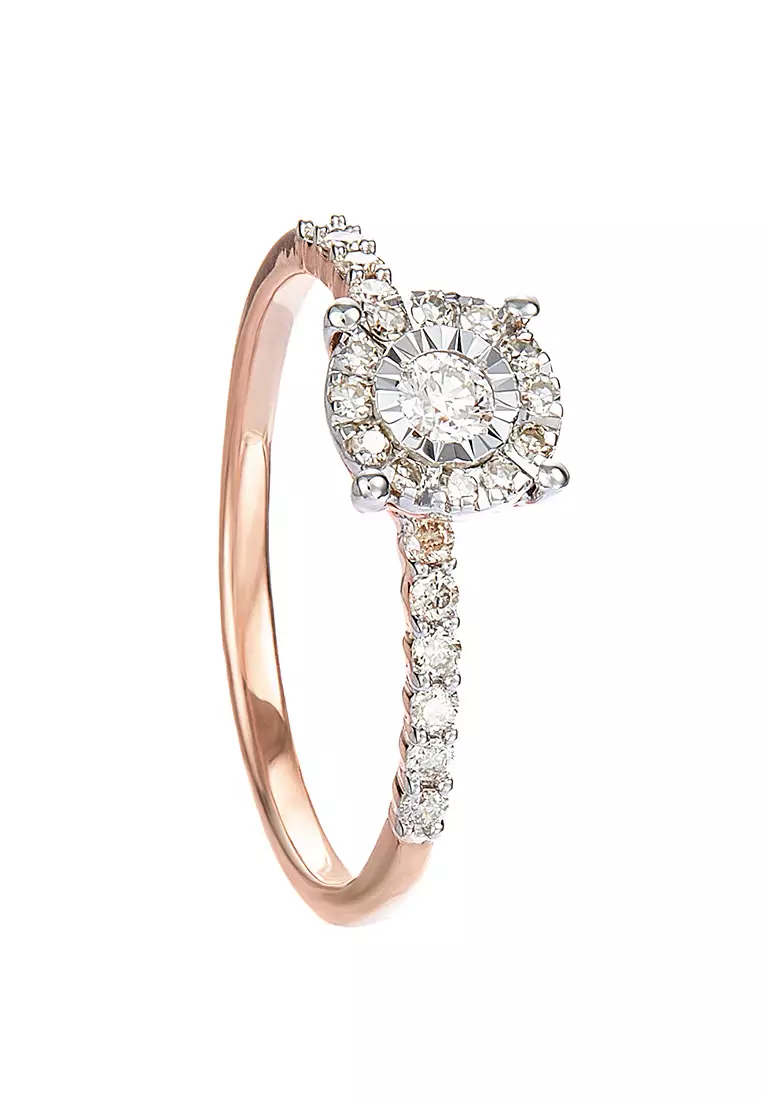 Buy HABIB HABIB Diamond Ring in 375/9K Rose Gold 259701220 2025 Online ...