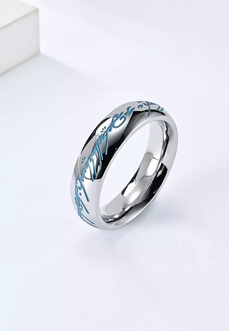 Buy LYCKA JSC10100019 Magic Ring King Of Rings 316L Titanium Steel Ring ...