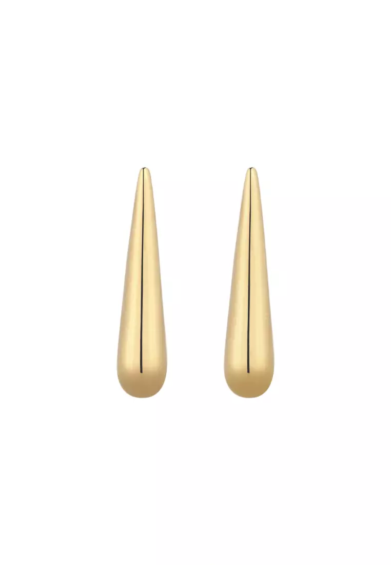 Buy ELLI GERMANY Polished Drop Stud Earrings – Gold-Plated Silver 2026 ...