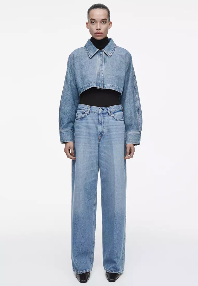 Buy COS Cropped Denim Jacket 2025 Online | ZALORA