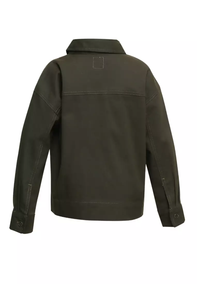 Jual Tiny Button Unisex Twill Jacket Original 2026 | ZALORA Indonesia