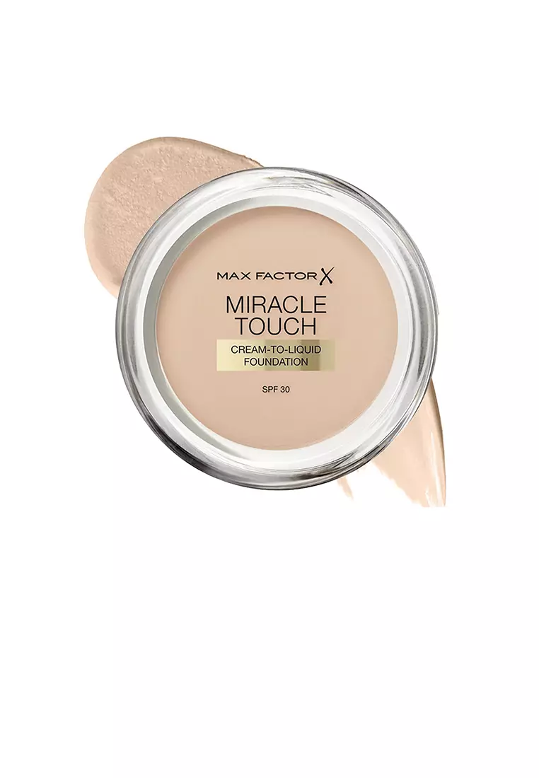 MAXFACTOR Max Factor - Miracle Touch Cream To Liquid Foundation SPF 30 #040 Creamy Ivory 11.5g ...