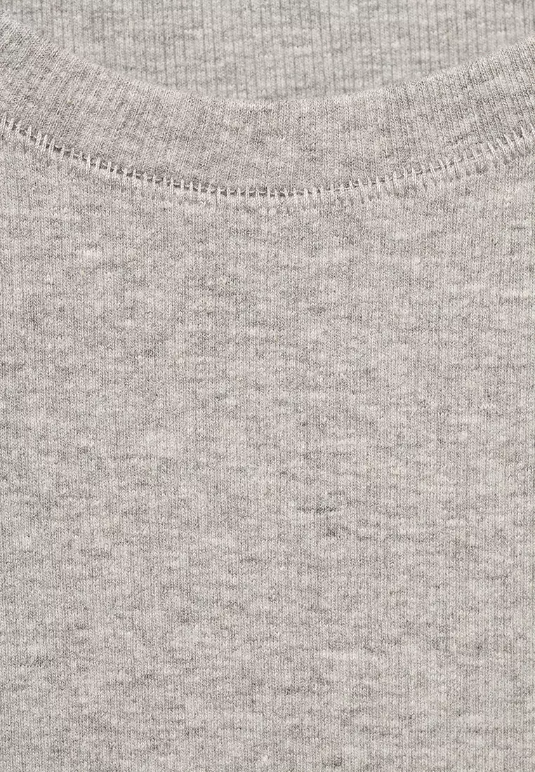 Buy Mango Knitted Short Sleeved T Shirt Online Zalora Malaysia
