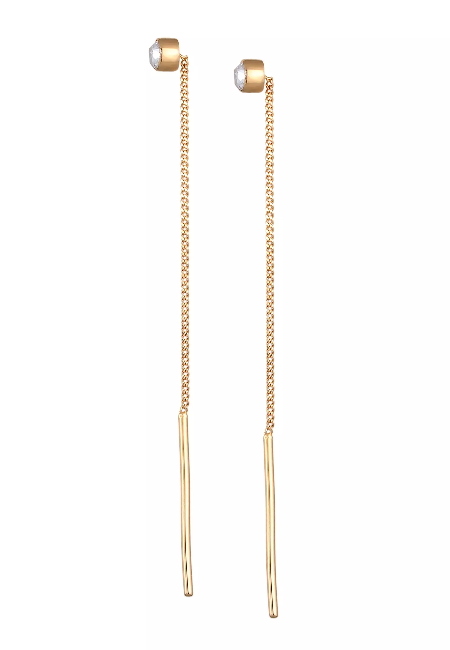 Buy ELLI GERMANY Delicate Swarovski® Crystal Earrings – Gold-Plated ...