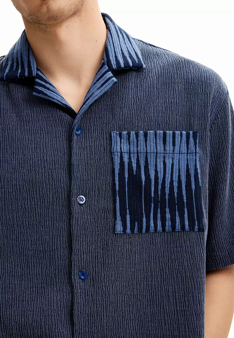 Desigual Desigual Man Hybrid fabric shirt. 2025 | Buy Desigual Online ...