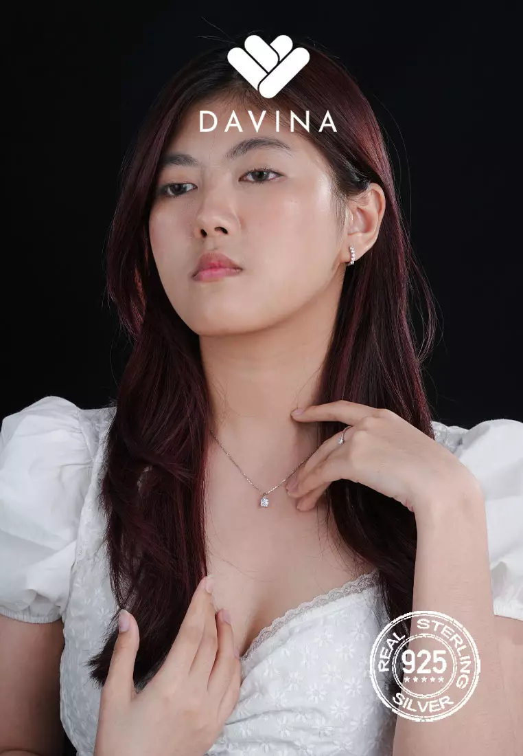 Jual Davina Jewelry Davina Ladies Maisy Necklace Sterling Silver 925 Original 2024 Zalora