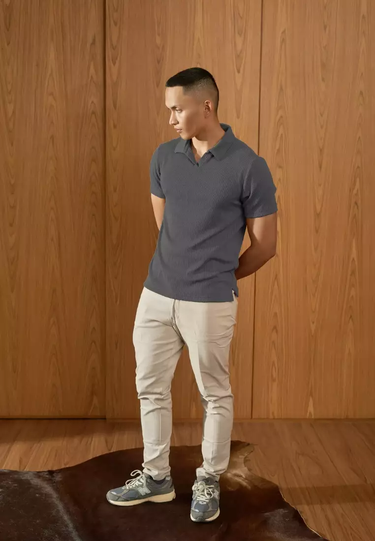 Jual Kale Clothing Kale VICO Dark Grey / Polo Shirt Pria / Atasan Kaos ...