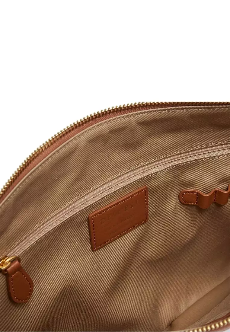 Jual DELL’EST DT CLUTCH BAG CAMEL Original 2024 | ZALORA Indonesia