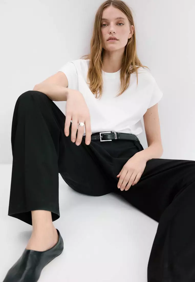 Buy Mango Short-Sleeved Cotton T-Shirt 2026 Online | ZALORA