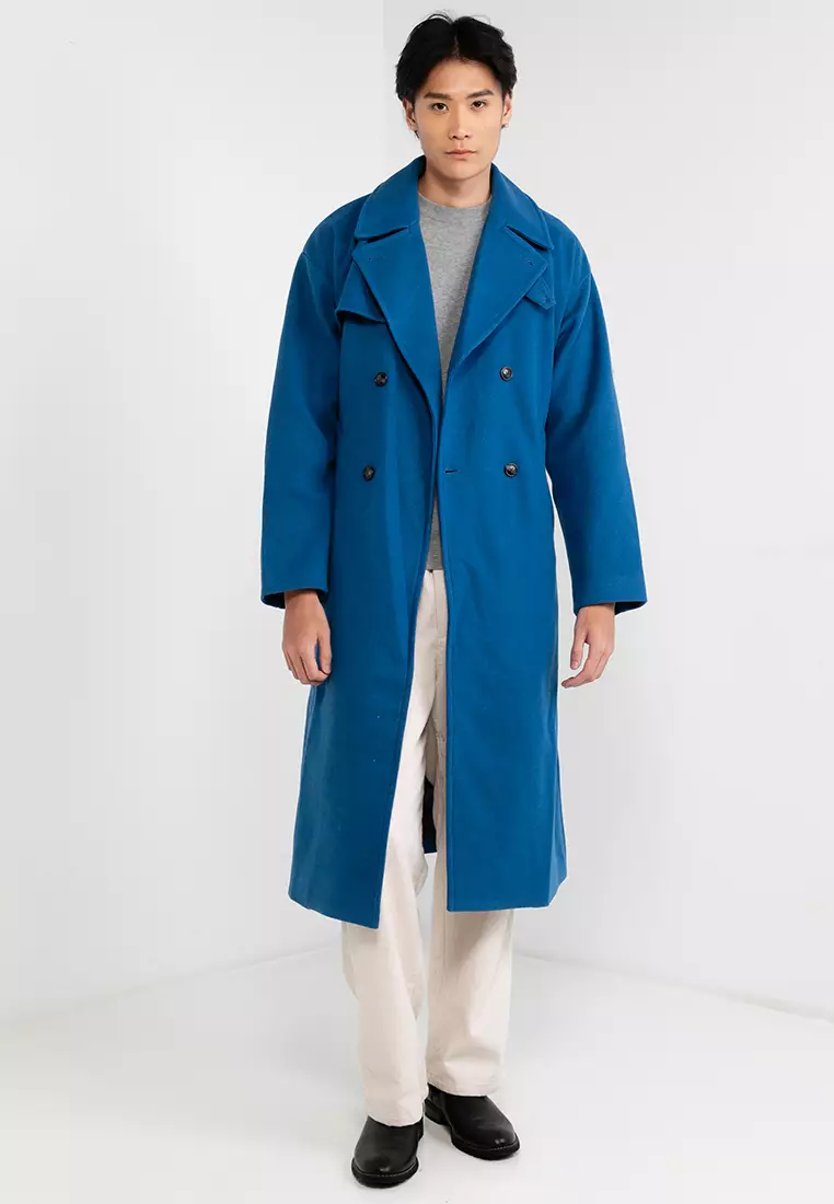 RAGEBLUE Wool Slit Trench Coat 2025 | Buy RAGEBLUE Online | ZALORA Hong ...