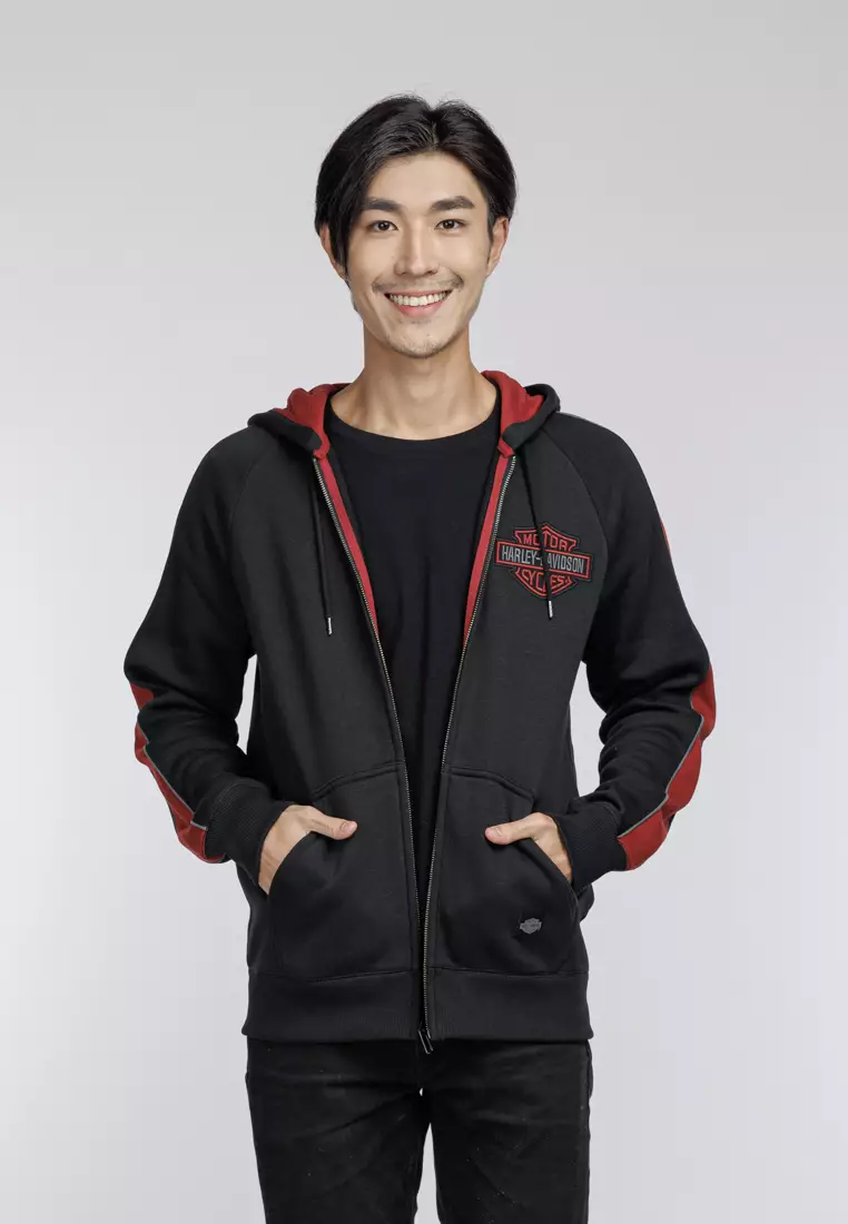 Buy Harley-Davidson Harley-Davidson Club Crew Zip-Up Hoodie Online ...