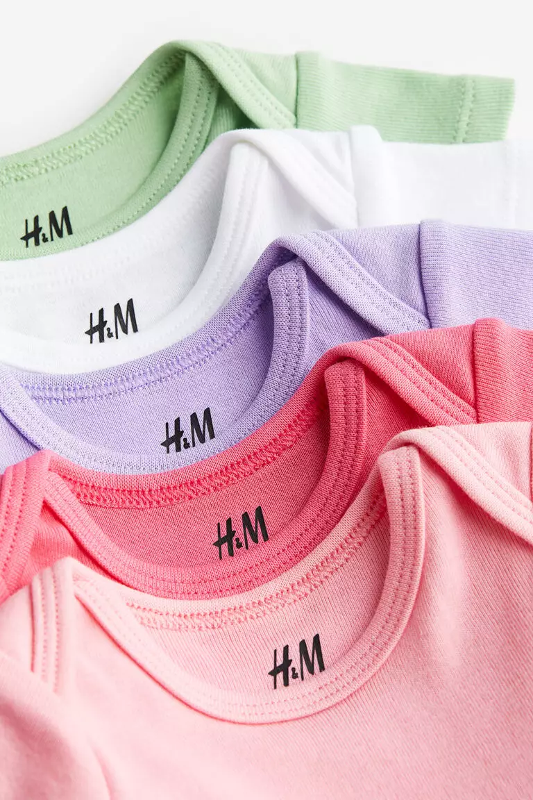 Jual H&M 5-pack cotton bodysuits Original 2025 | ZALORA Indonesia