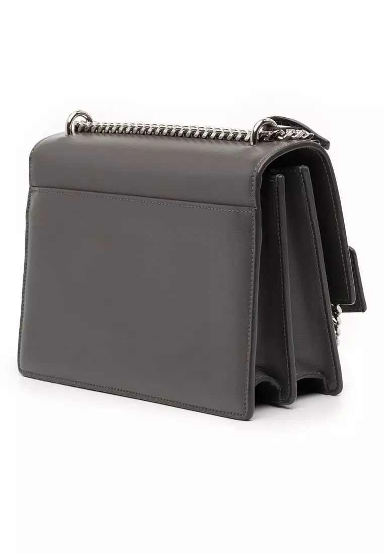 Buy SAINT LAURENT Pre-Loved Saint Laurent Medium Leather Monogram ...