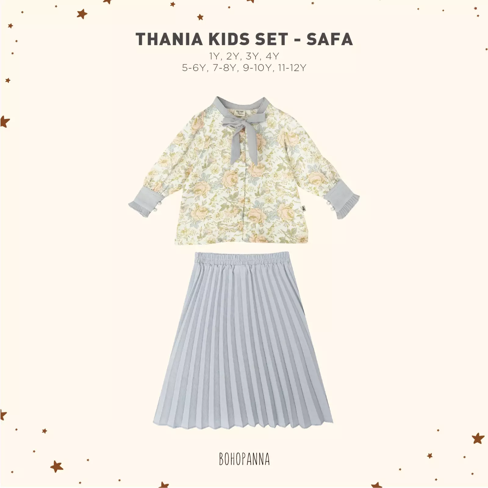 Jual Bohopanna BOHOPANNA - RAYA COLLECTION - THANIA KIDS SET - SETELAN MUSLIM ANAK Original 2025 ...