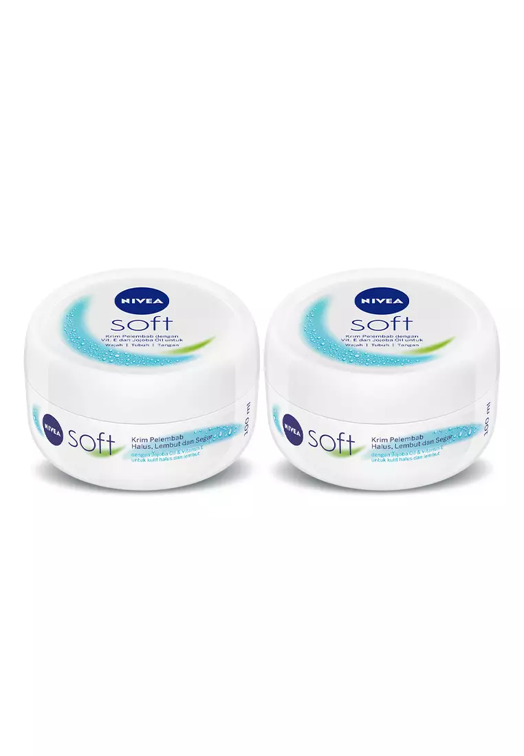 Jual Nivea NIVEA Soft Jar 100ml - Twin Pack Original 2024 | ZALORA ...
