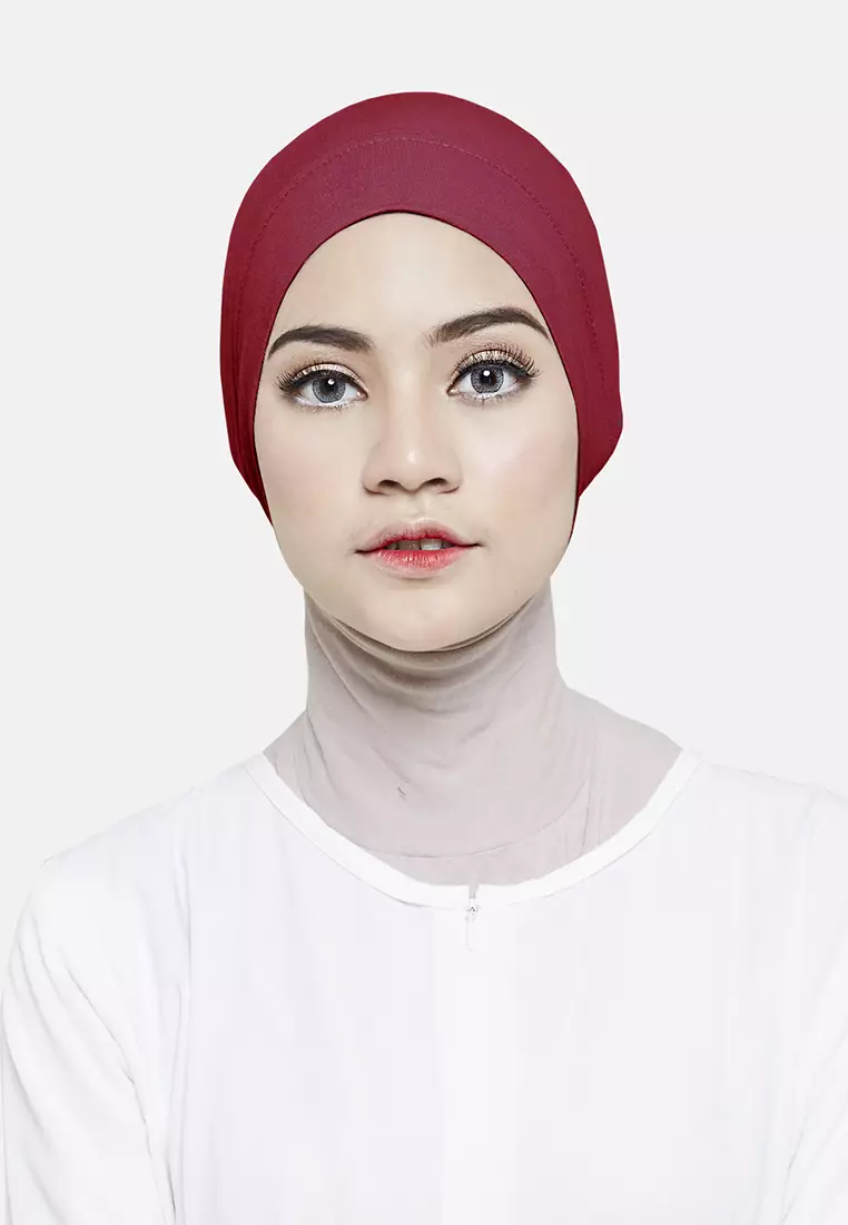 Jual COTTON BEE Inner Hijab Dalaman Ciput Maroko Premium - Red Wine ...