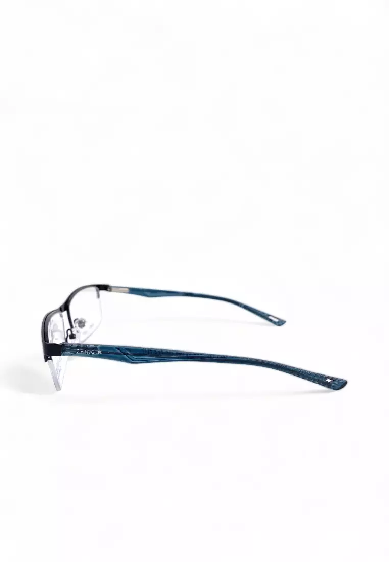 Buy 2.5 NVG OPH Men's Rectangle Frame Black Metal Optical Frame with ...
