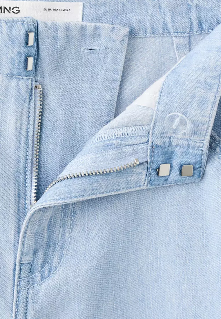 Buy Mango Wide Leg Mid-Rise Jeans 2026 Online | ZALORA