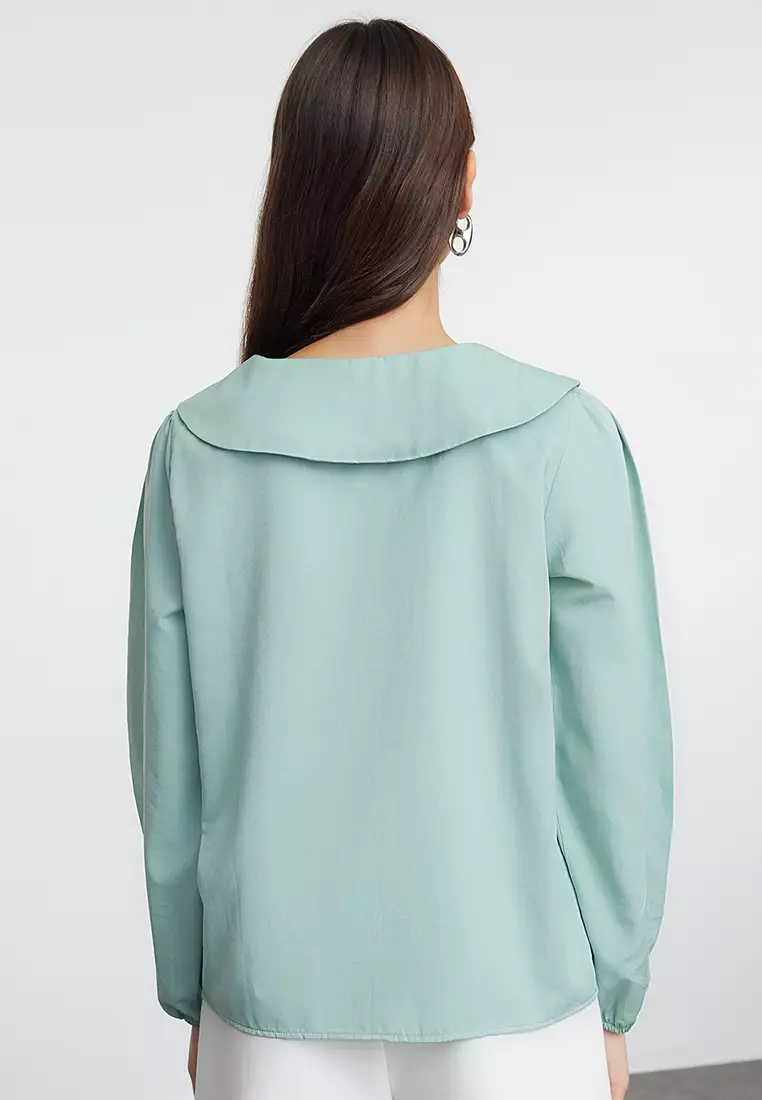 Buy Trendyol Embroidered Collar Shirt Online | ZALORA Malaysia