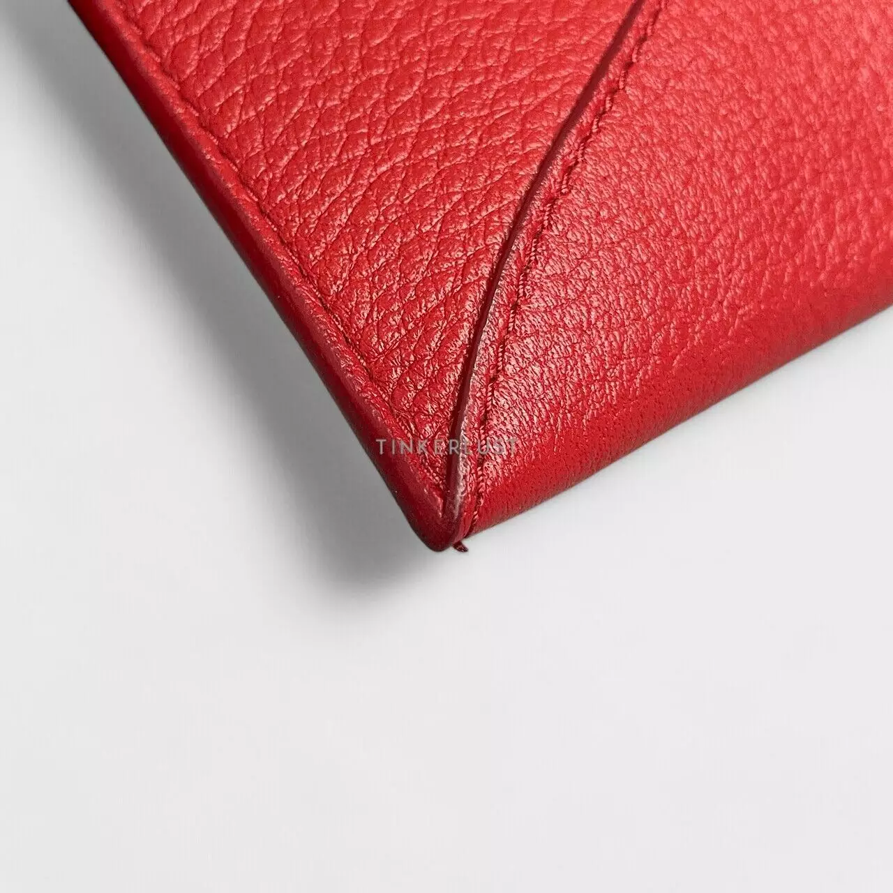 Jual Prada [PRELOVED] Prada Vitello Grain Envelope Red Leather GHW ...
