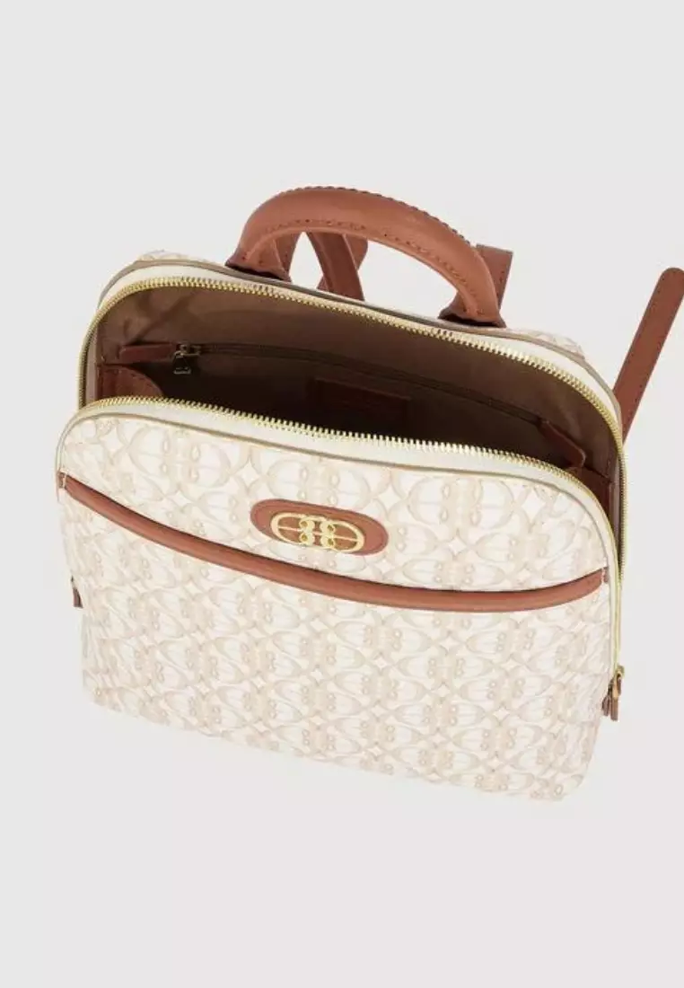 Jual BONIA La Luna Monogram Small Backpack White Latte Original 2025 ...