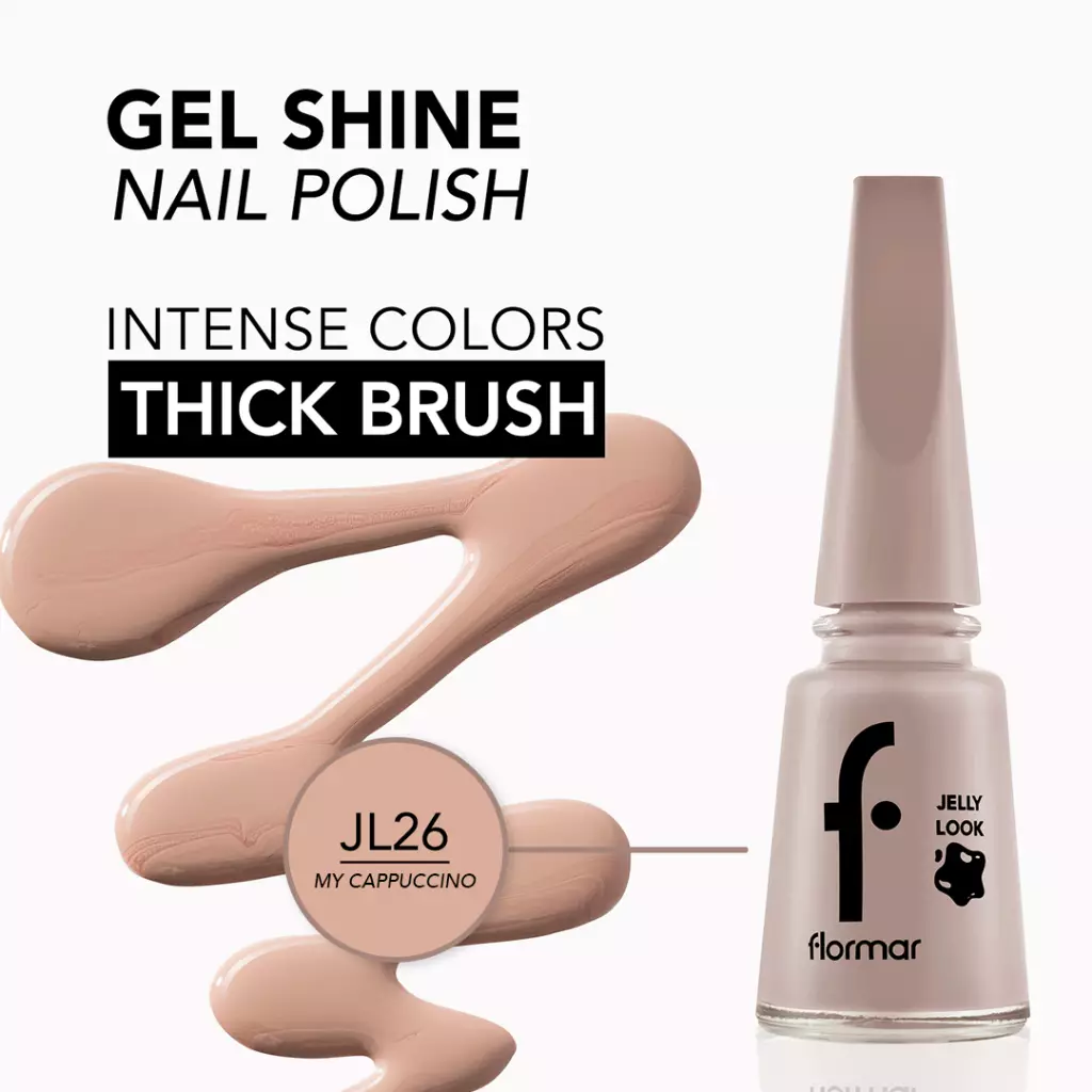 Jual FLORMAR Flormar Jelly Look Nail Enamel - JL26 My Cappuccino | Kutek Halal Certified ...