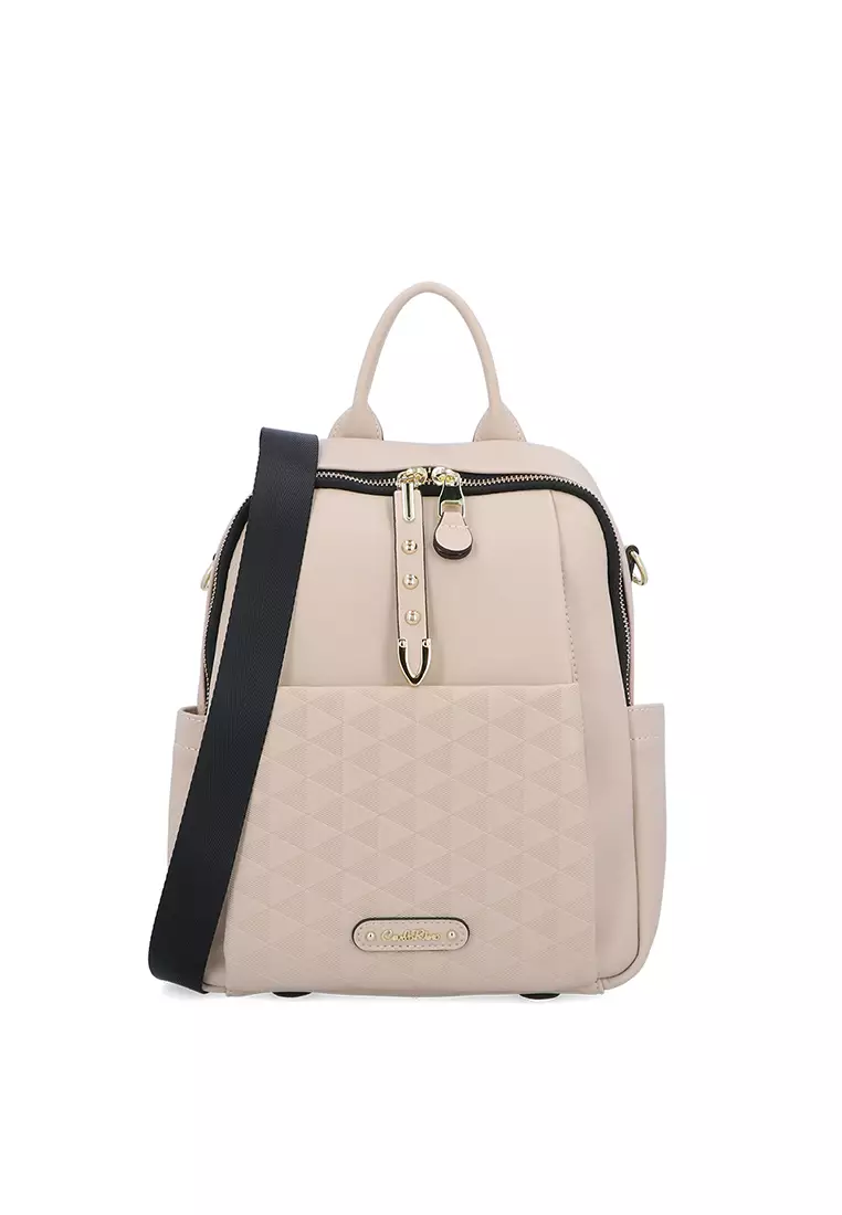 Buy Carlo Rino Nude Vesper Backpack Online | ZALORA Malaysia