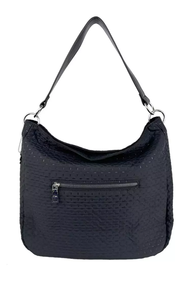 Buy Mel&Co Embossed Nylon Single Handle Bag 2025 Online | ZALORA ...