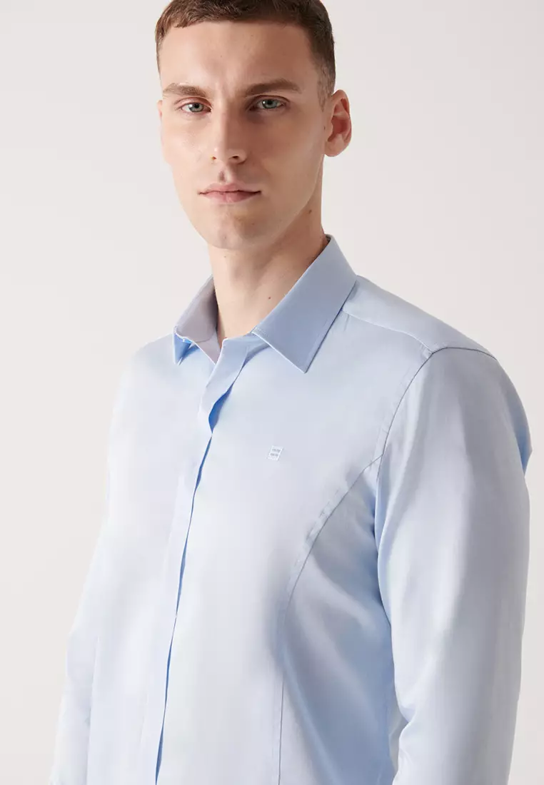 Buy Avva Satin Long Sleeves Shirt 2025 Online | ZALORA