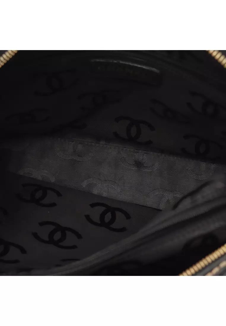 線上選購 Chanel Pre-Loved Chanel wild stitch Handbag leather black gold ...
