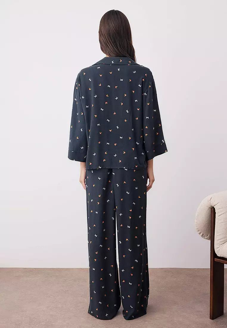 Buy Trendyol Viscose Woven Pyjama Set 2026 Online | ZALORA