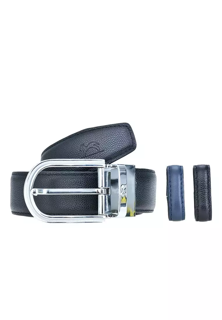 Buy Charles Berkeley Tumbled Leather Bifold Wallet & Silver Buckle ...
